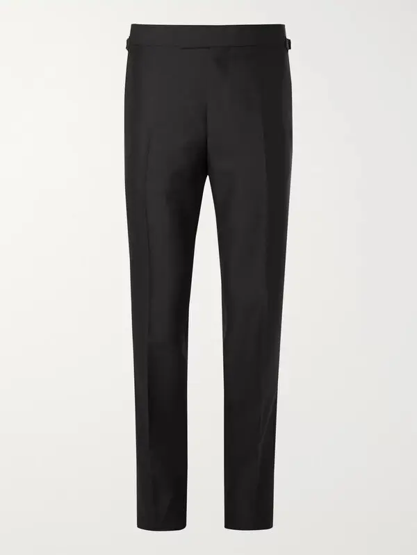 Kingsman Eggsy's Wool And Mohair-blend Tuxedo Trousers