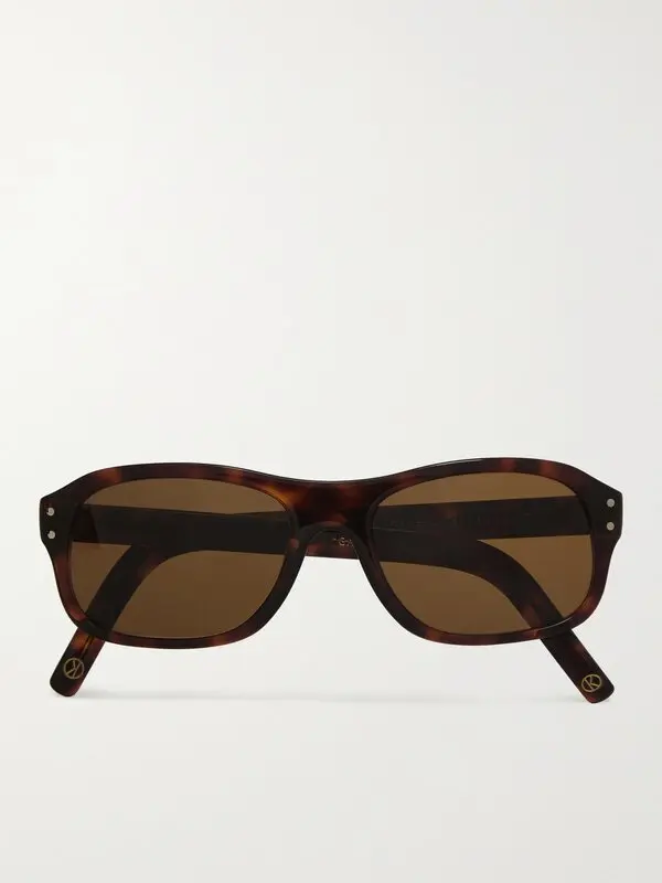 Kingsman Cutler And Gross Square-frame Sunglasses - Tortoiseshell