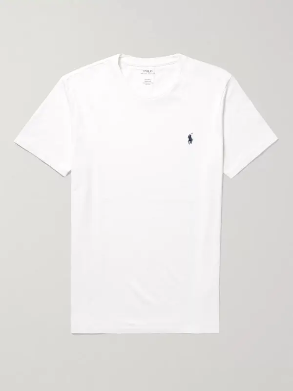 Polo Ralph Lauren Slim-fit Cotton-jersey T-shirt - White