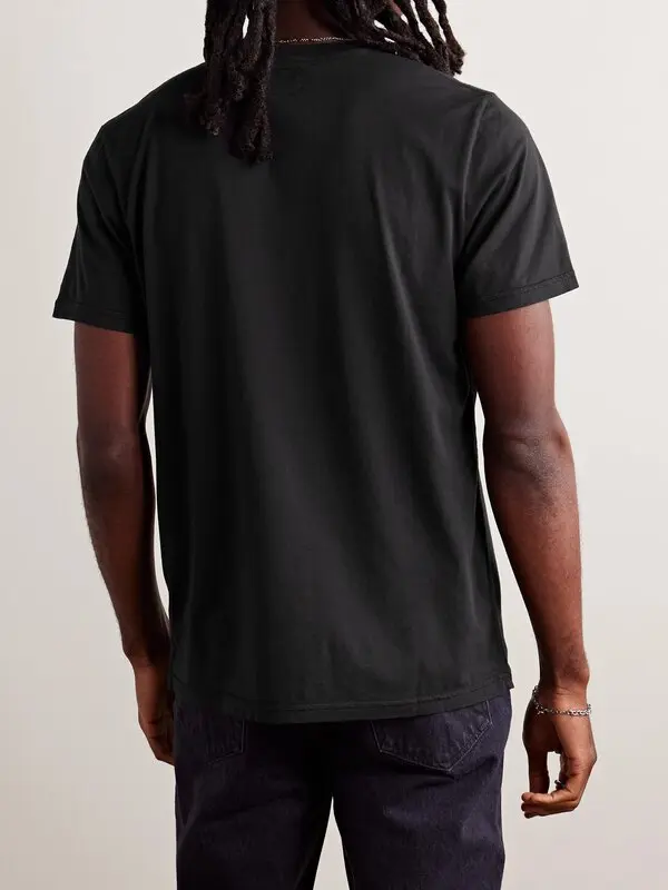 Folk Assembly Cotton-jersey T-shirt - Black