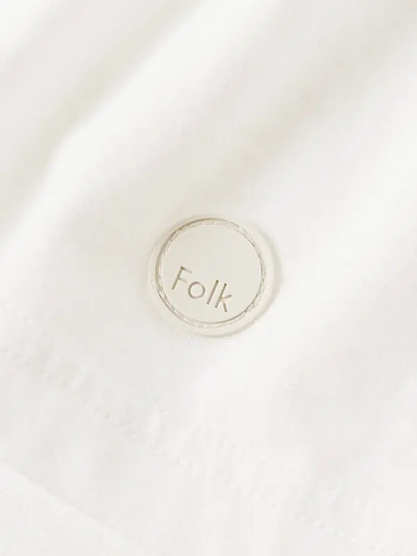 Folk Assembly Cotton-jersey T-shirt - White
