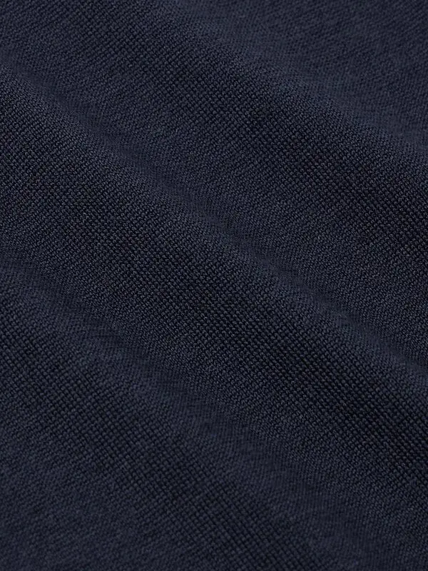 John Smedley Cherwell Merino Wool Rollneck Sweater - Blue
