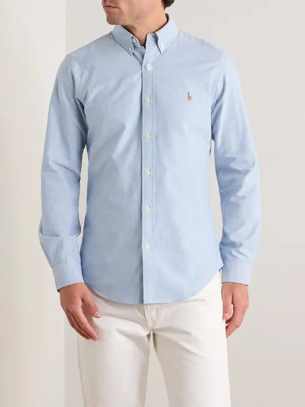 Polo Ralph Lauren Slim-fit Cotton Oxford Shirt - Blue