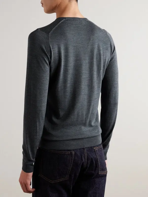 John Smedley Lundy Slim-fit Merino Wool Sweater - Gray