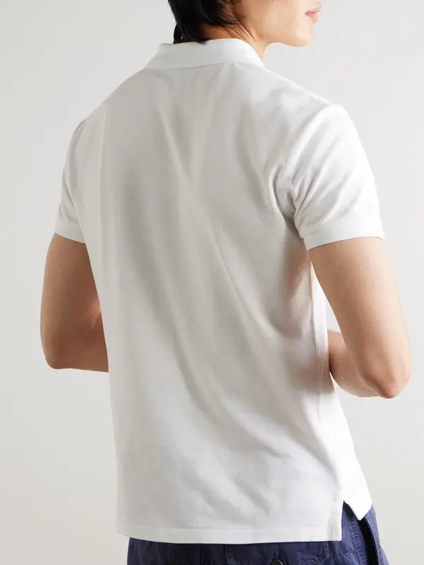 Polo Ralph Lauren Slim-fit Cotton-piqué Polo Shirt - White