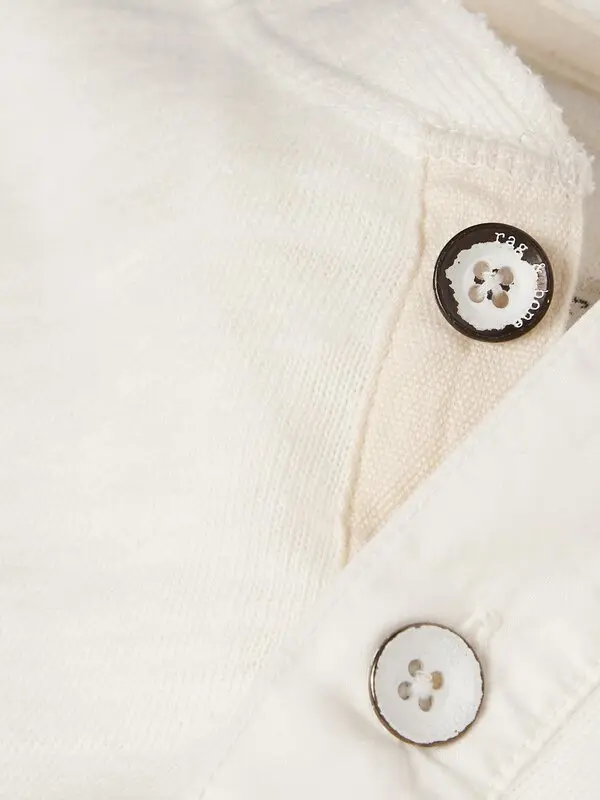 Rag & Bone Cotton-jersey Henley T-shirt - White