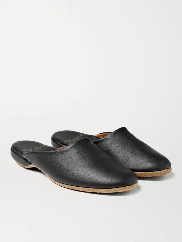Derek Rose Morgan Leather Slippers