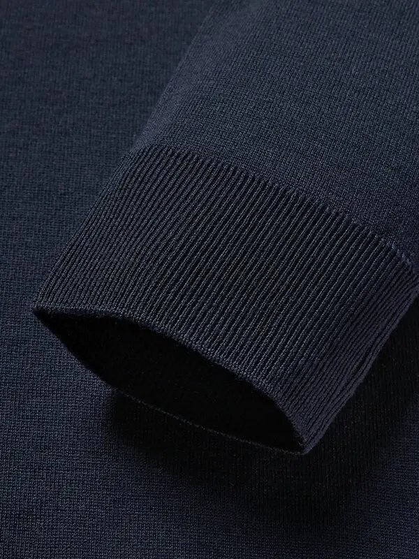 John Smedley Lundy Merino Wool Sweater - Blue