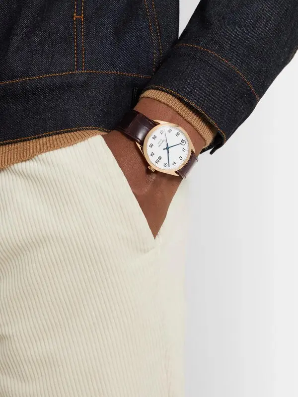 Tom Ford 002 Automatic 40mm 18-Karat Gold And Alligator