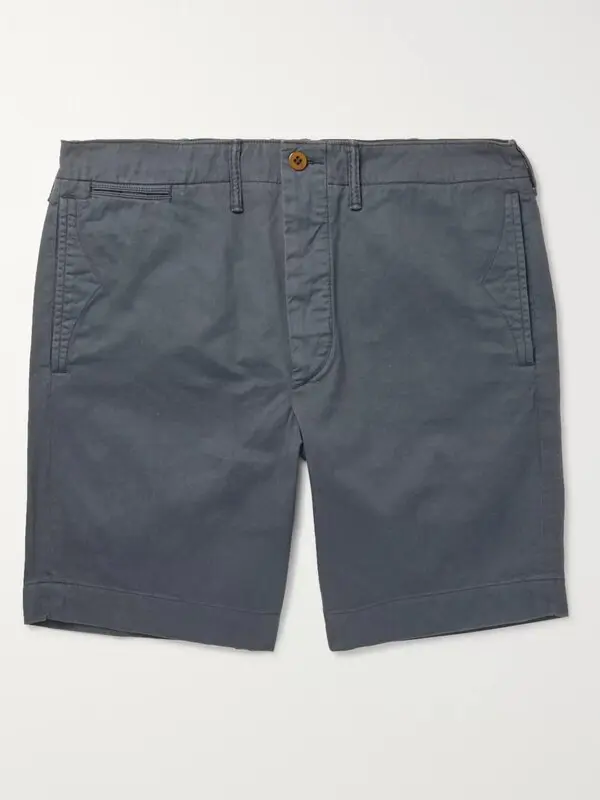 Ralph Lauren Slim-fit Cotton-twill Chino Shorts - Blue