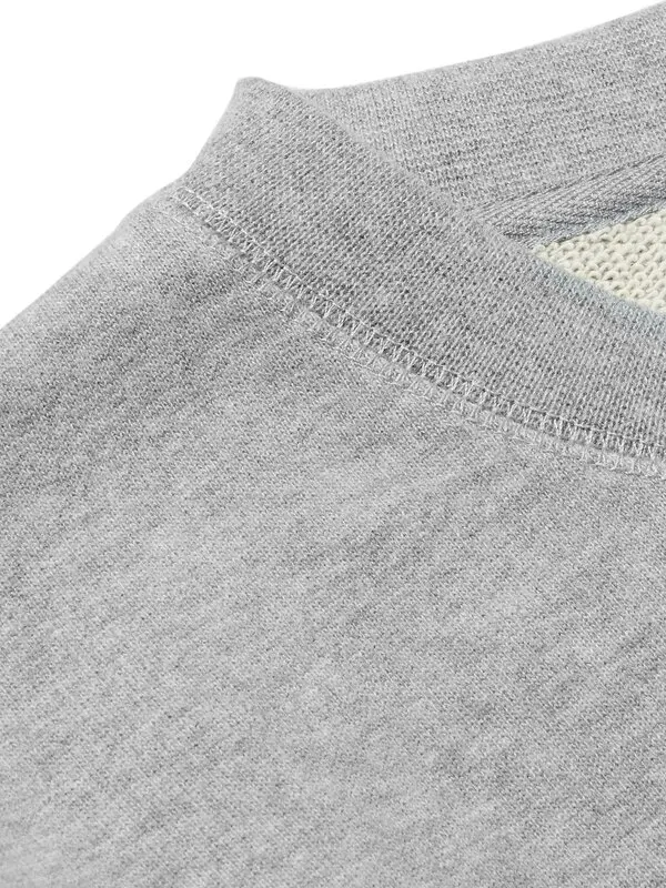 Sunspel Brushed Loopback Cotton-jersey Sweatshirt - Gray