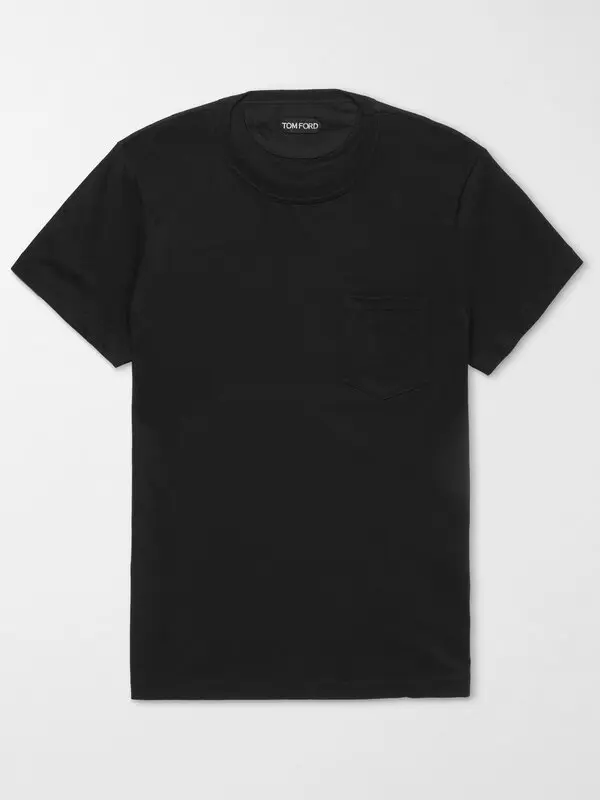 TOM FORD Cotton-jersey T-shirt - Black