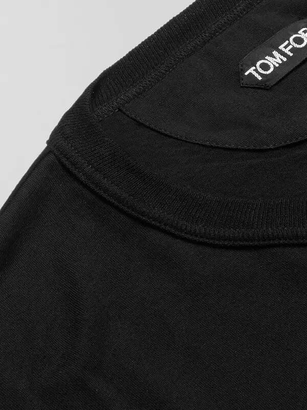 TOM FORD Cotton-jersey T-shirt - Black