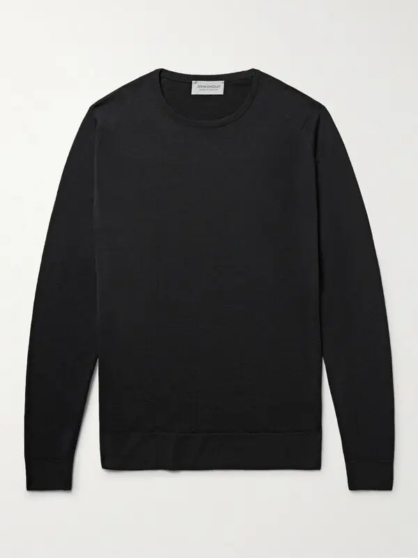 John Smedley Lundy Slim-fit Merino Wool Sweater - Black