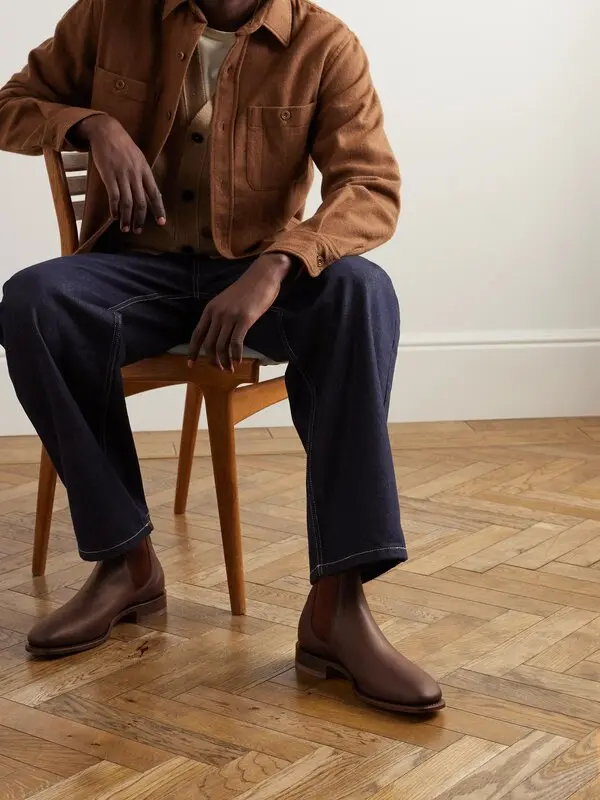 R.M.WILLIAMS Craftsman Leather Chelsea Boots - Brown