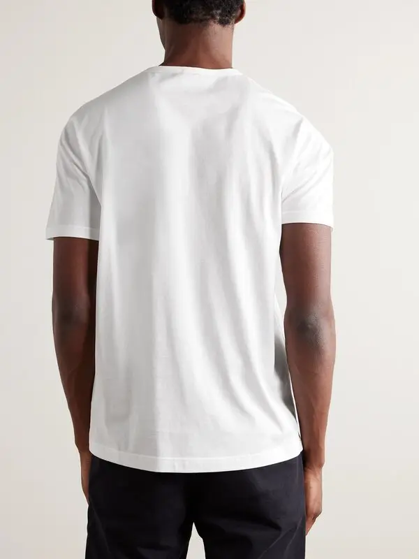 Sunspel Slim-fit Cotton-jersey T-shirt - White