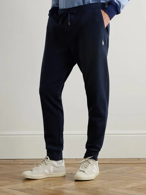 Polo Ralph Lauren Slim-fit Tapered Jersey Sweatpants - Blue