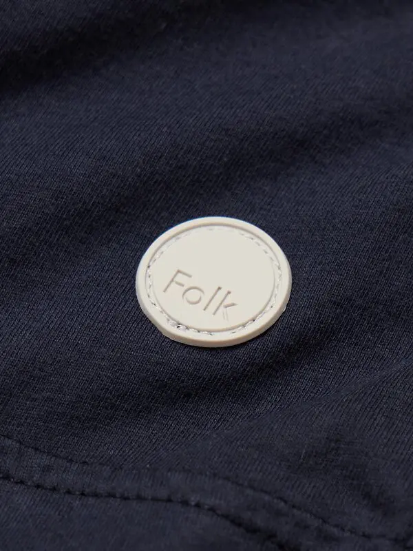 Folk Assembly Cotton-jersey T-shirt - Blue