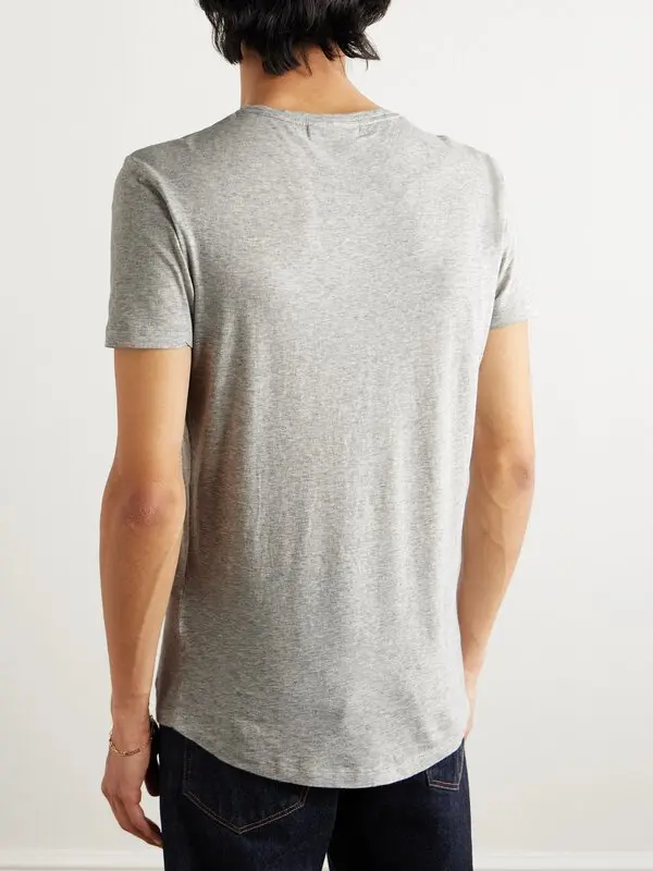 Orlebar Brown Ob-t Slim-fit Cotton-jersey T-shirt - Gray