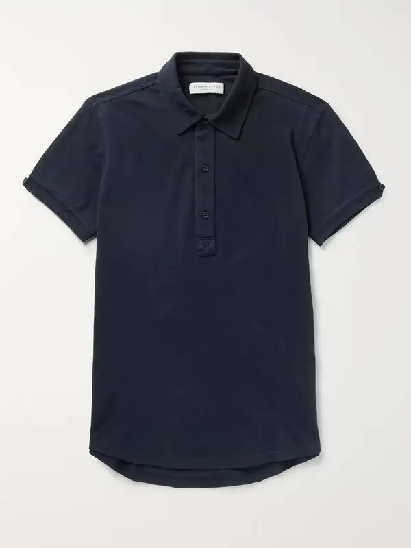 Orlebar Brown Sebastian Slim-fit Cotton-piqué Polo Shirt - Blue