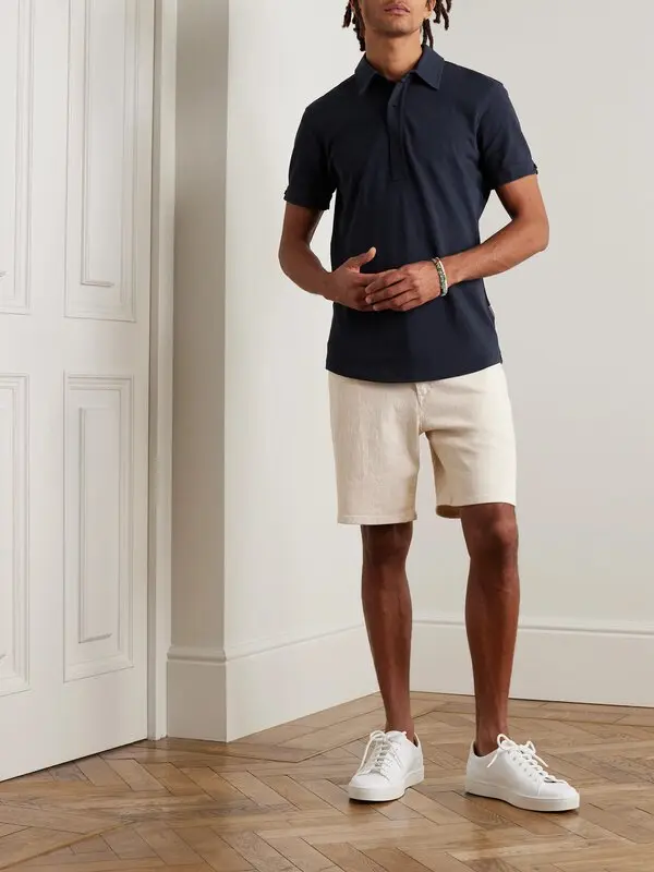 Orlebar Brown Sebastian Slim-fit Cotton-piqué Polo Shirt - Blue