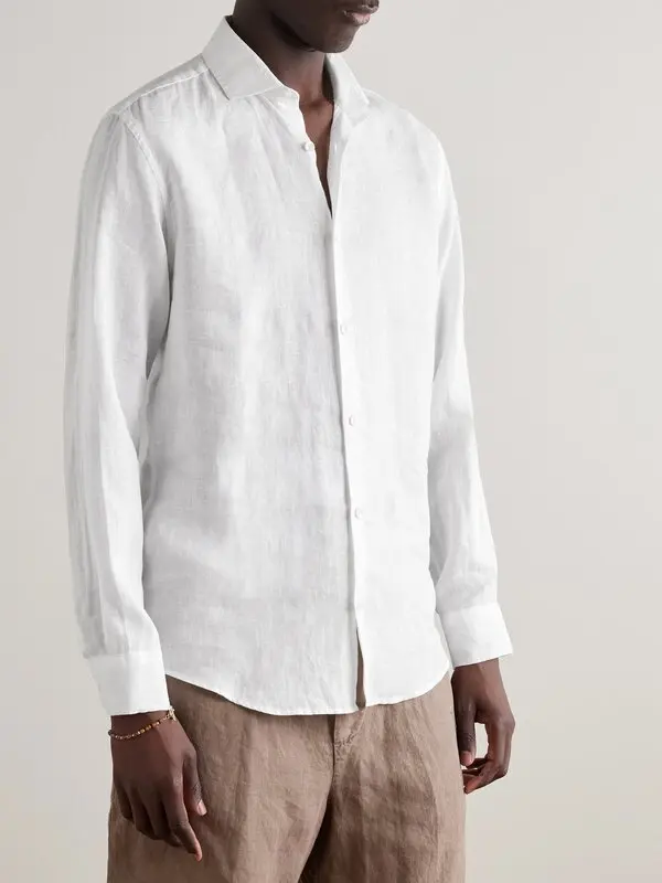 Frescobol Carioca Linen Shirt - White