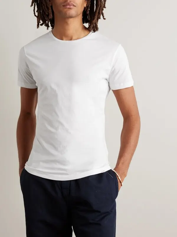 Orlebar Brown Ob-t Cotton-jersey T-shirt - White