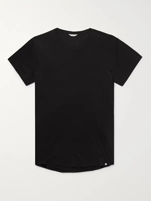 Orlebar Brown Ob-t Slim-fit Cotton-jersey T-shirt - Black