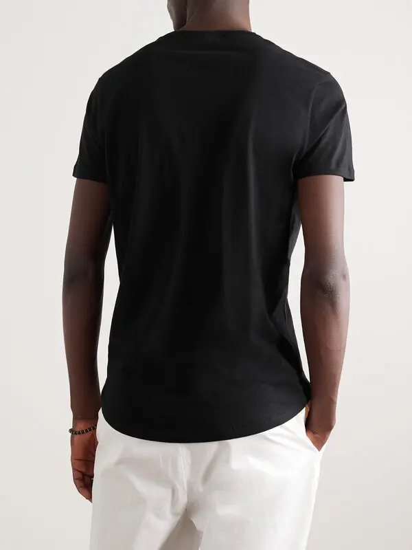 Orlebar Brown Ob-t Slim-fit Cotton-jersey T-shirt - Black