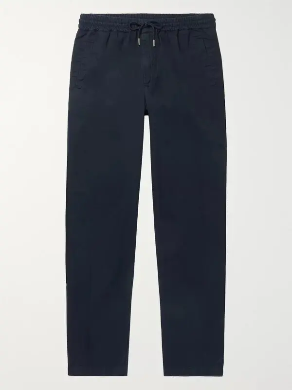 Folk Tapered Cotton-twill Drawstring Trousers