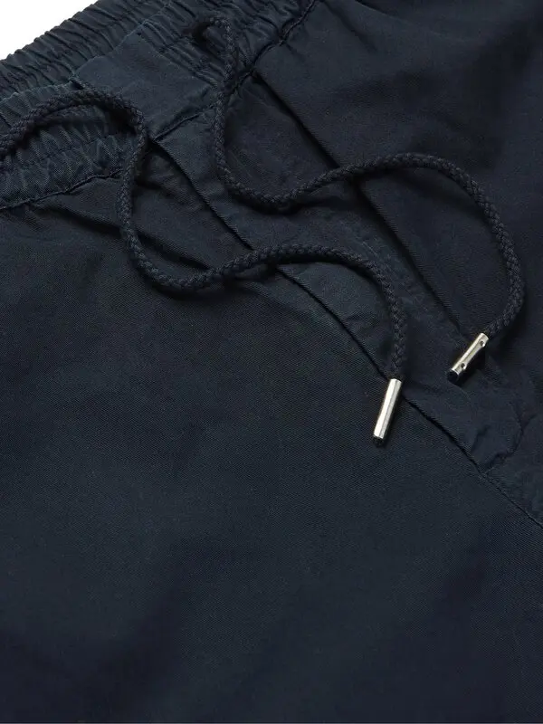 Folk Tapered Cotton-twill Drawstring Trousers