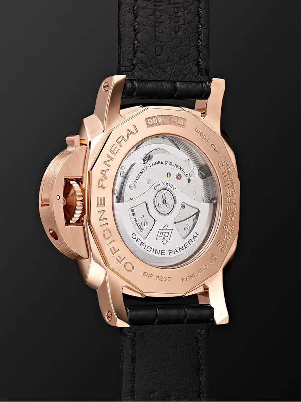 Panerai Submersible Automatic 42mm Goldtech And Alligator Watch