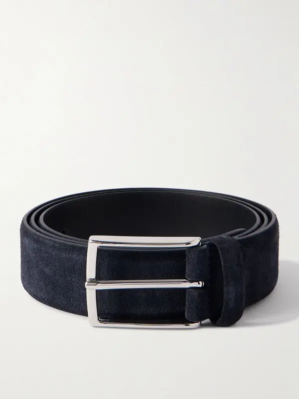 Anderson's 3.5cm Suede Belt - Blue