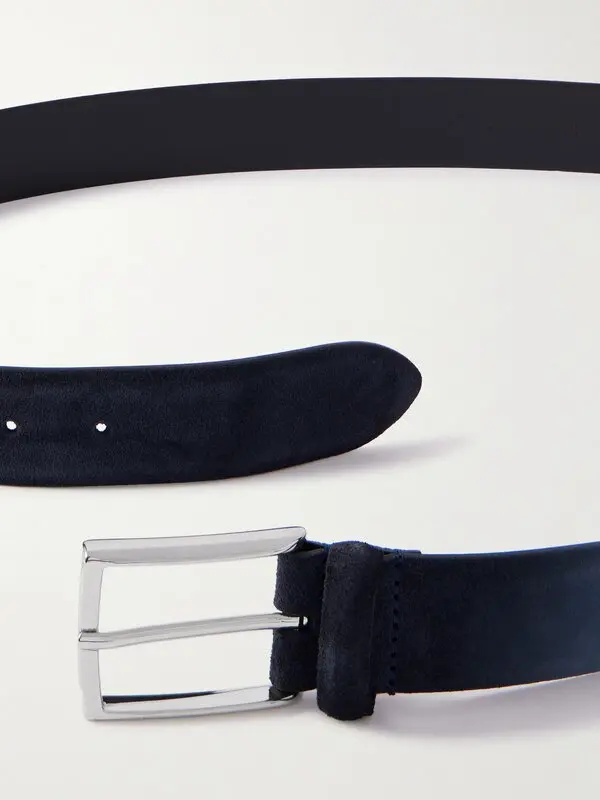 Anderson's 3.5cm Suede Belt - Blue
