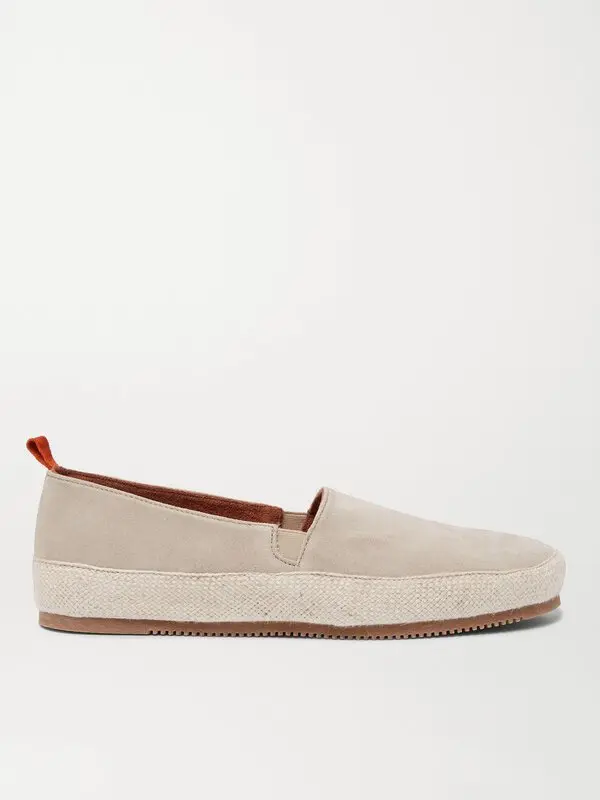 Mulo Suede Espadrilles - Neutrals