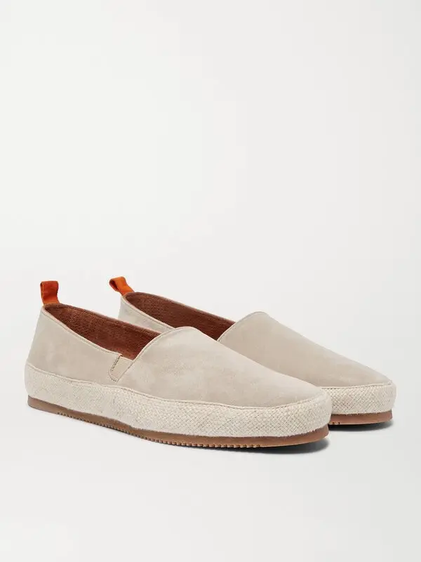 Mulo Suede Espadrilles - Neutrals