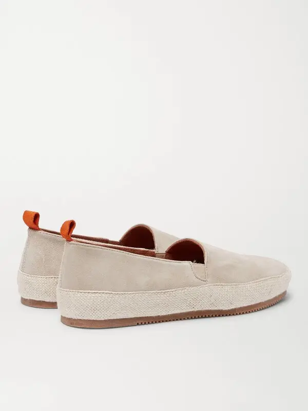 Mulo Suede Espadrilles - Neutrals