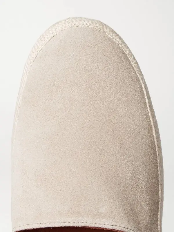 Mulo Suede Espadrilles - Neutrals