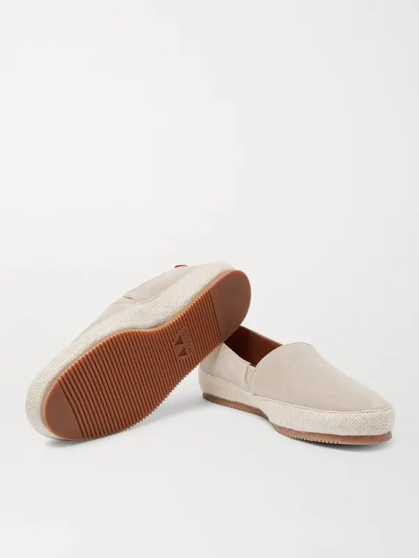 Mulo Suede Espadrilles - Neutrals