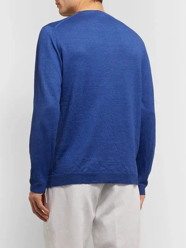Anderson & Sheppard Linen Henley T-shirt M