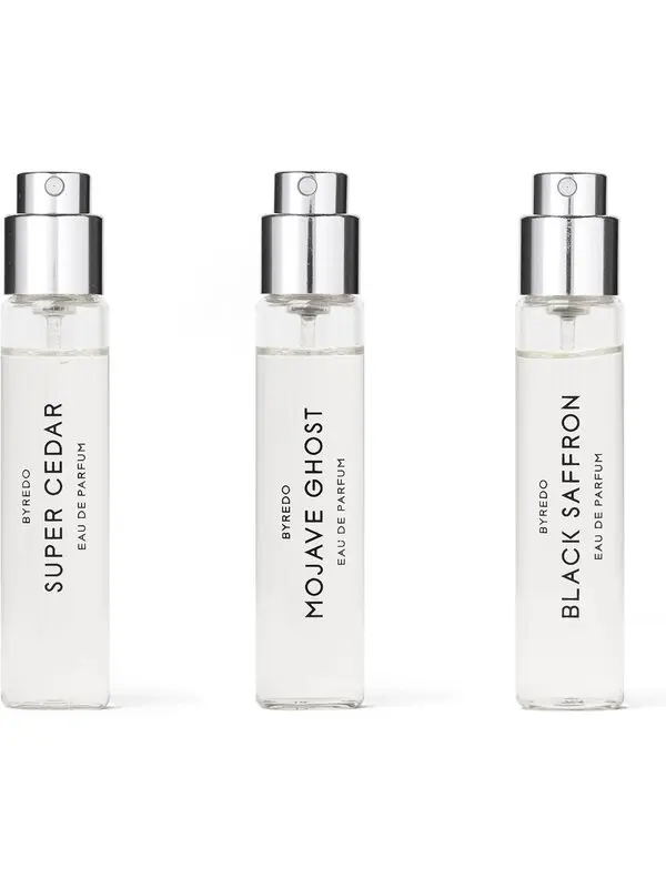 Byredo La Sélection Boisée Eau De Parfum Set Mojave Ghost, Super Cedar & Black Saffron, 3 X 12ml