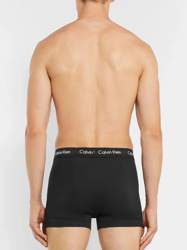 Calvin Klein Three-pack Stretch-cotton Boxer Briefs