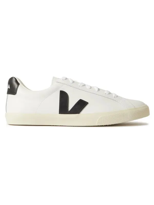 VEJA Esplar Rubber-trimmed Leather Sneakers