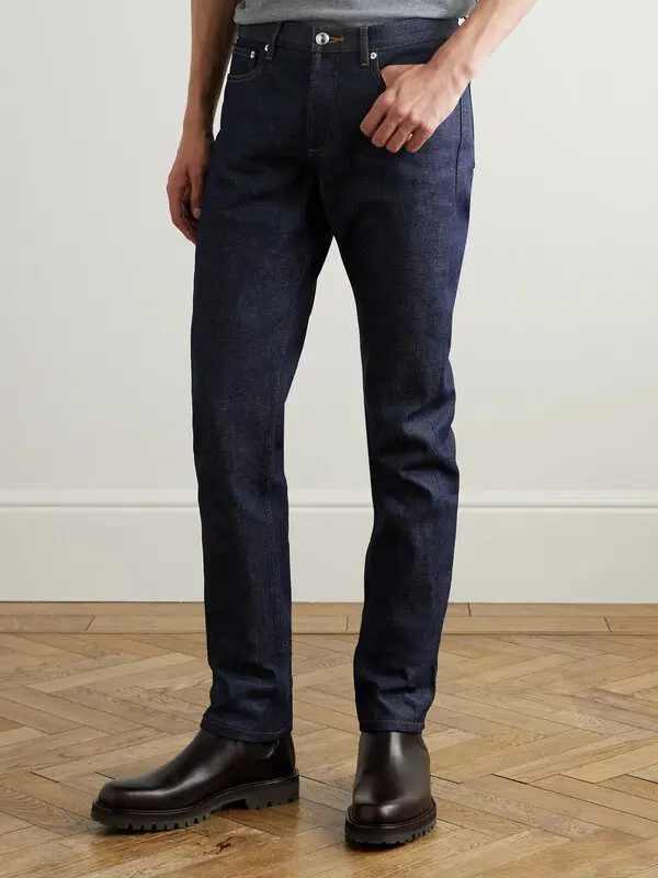 A.p.c. Petit Standard Slim-fit Dry Selvedge Denim Jeans - Blue