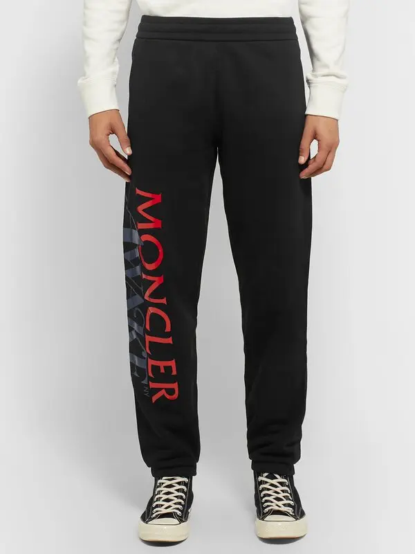 パンツ MONCLER x AWAKE Front Logo Sweat Pant Moncler Awake Ny 1952 Tapered Logo-Print Cotton-Jersey Sweatpants