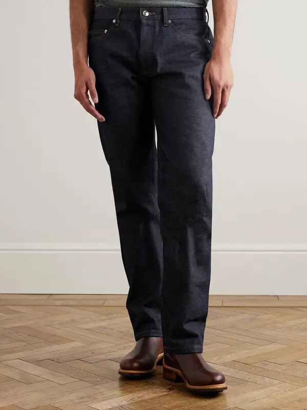 A.p.c. Straight-leg Selvedge Denim Jeans - Blue