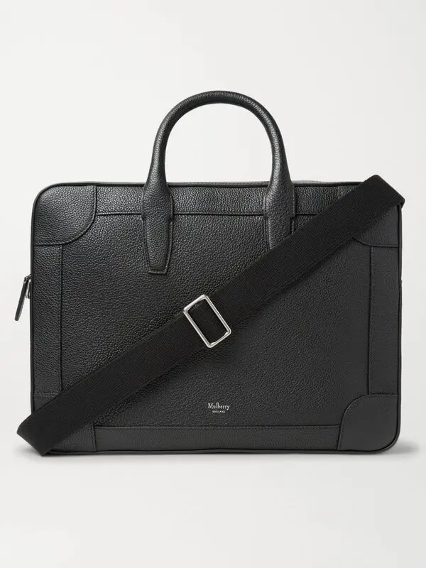 Mulberry Belgrave Full-grain Leather Briefcase - Black
