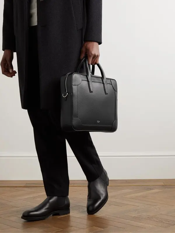 Mulberry Belgrave Full-grain Leather Briefcase - Black