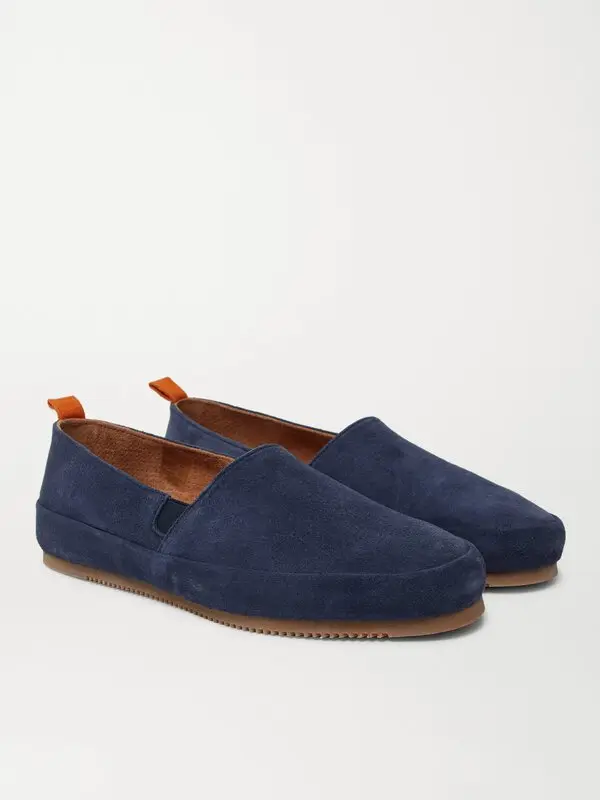 Mulo Suede Loafers - Blue