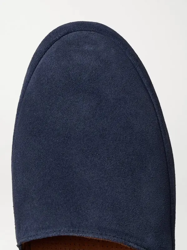 Mulo Suede Loafers - Blue